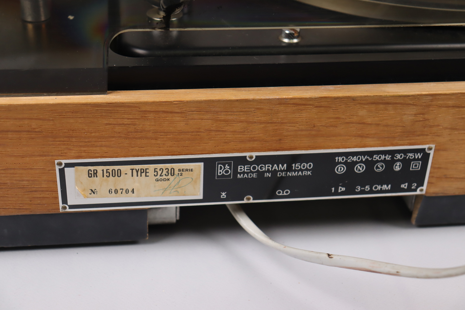 Bang & Olufsen Beogram 1500 skivspelare | Auktion.se